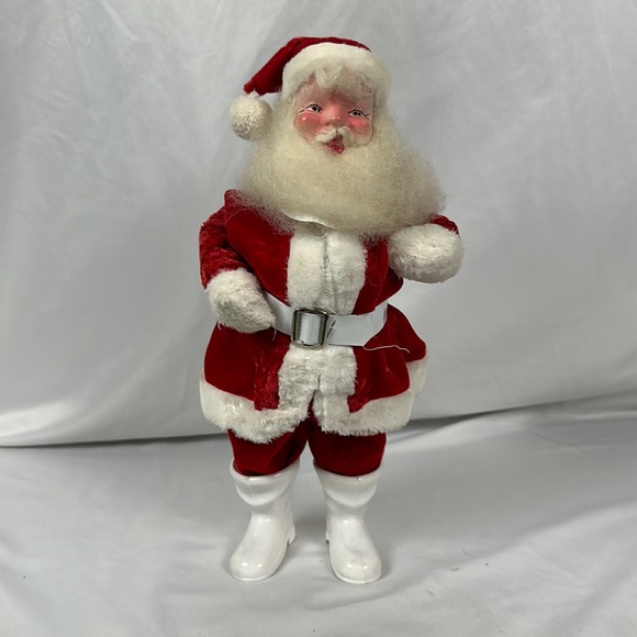 Source Unknown | Holiday | Vintage 95s Santa Doll Christmas Decoration ...